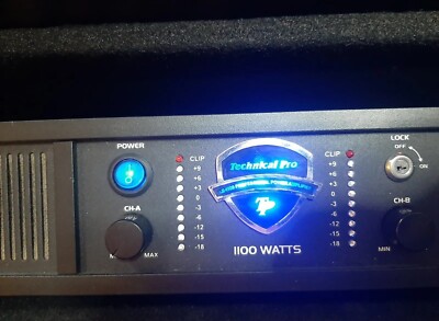 Technical Pro Power Amplifier 1100 watts in Odyssey padded case | eBay