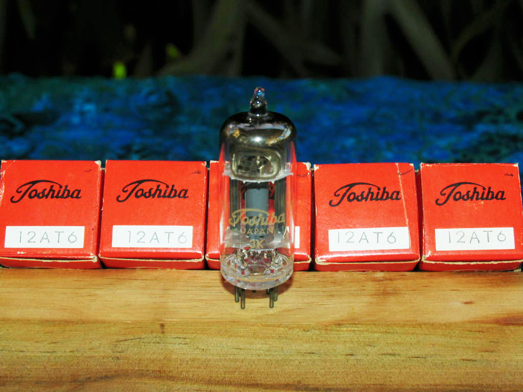 Toshiba 12AT6 HBC90 12DT1 audio double diode triode seven pin NIB ...