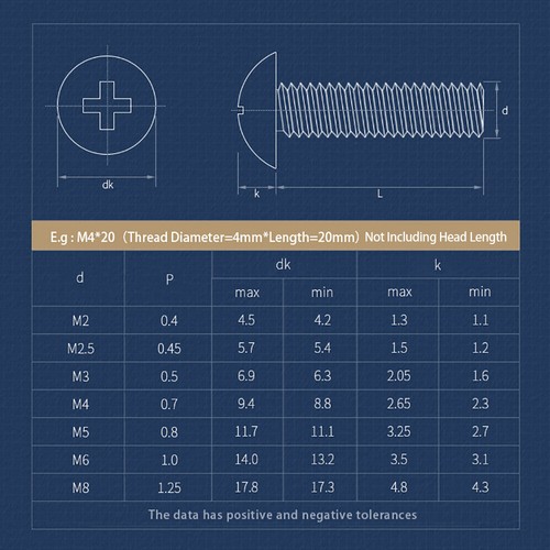 POZI TRUSS HEAD BOLTS M2 M2.5 PHILLIPS BUTTON HEAD SCREW BOLT A2 ...
