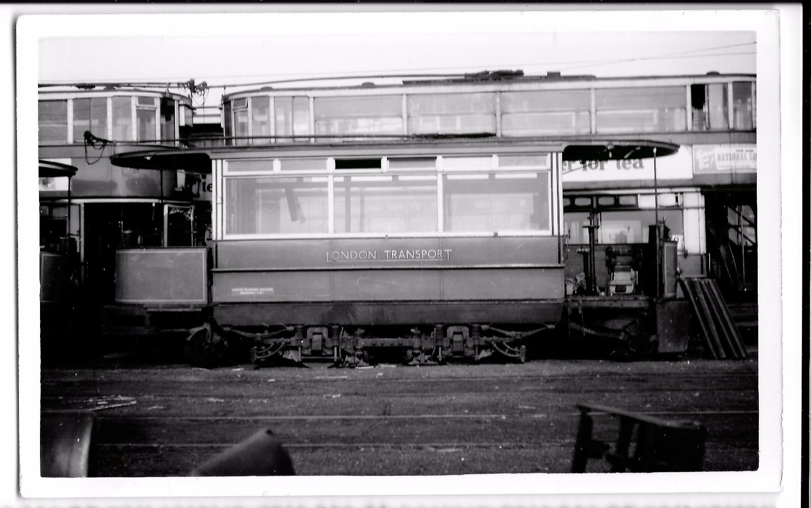 Tram Photo London Transport Single Deck Early Car on Scrapline Approx ...