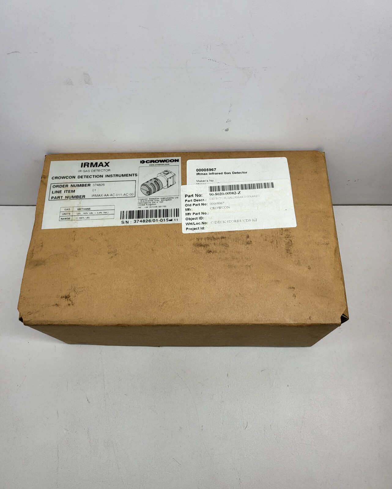 Crowcon IRMAX-AA-AC-011-AC-00 IR Gas Detector for sale online | eBay