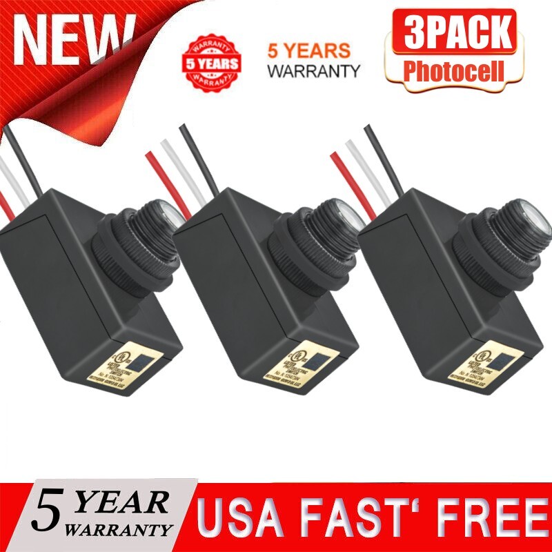 Dusk to Dawn Photocell Light Switch Auto ON Off Light Sensor Control ...