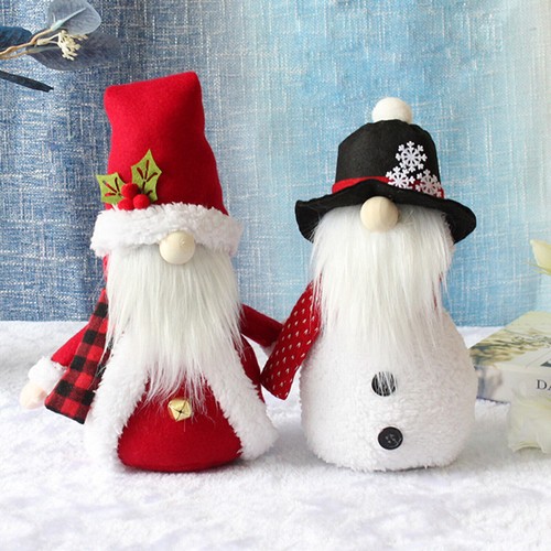 Christmas Faceless Doll Cute Snowman Dwarf Goblin Kids Plush Doll Part ...