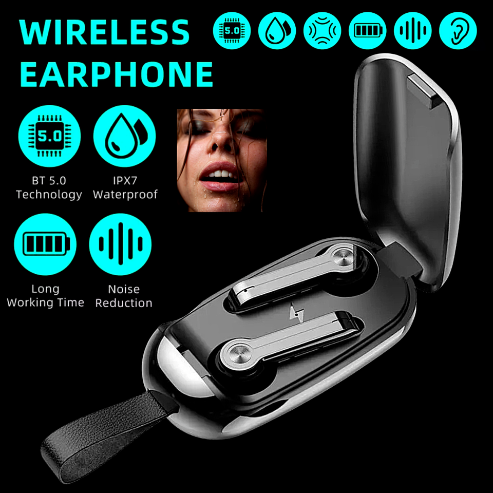 TWS Bluetooth Earbuds True Wireless Earphone Waterproof Headset Premium ...