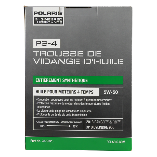 Polaris 2879323 Ps-4 Oil Change Kit for 2013 RZR Ranger 900 XP 2880214 ...