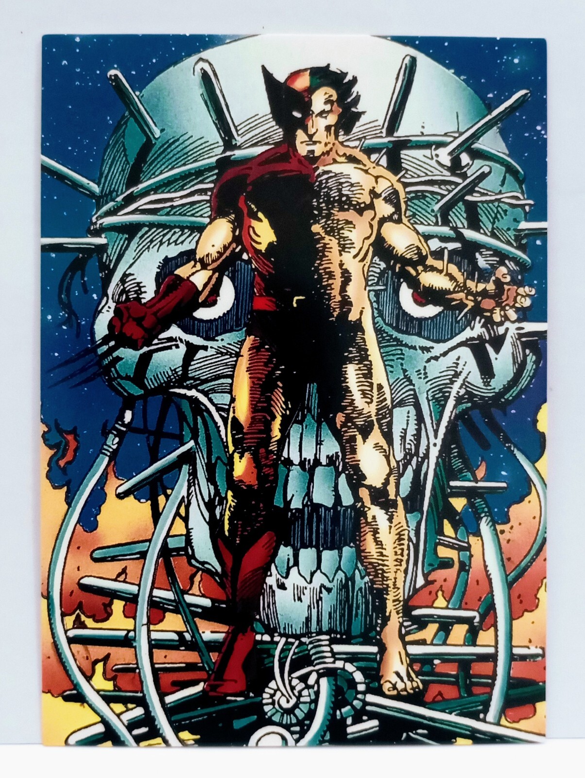 WOLVERINE 1992 MARVEL FROM THEN TIL NOW II LOGAN BASE TRADING CARD 7 | eBay