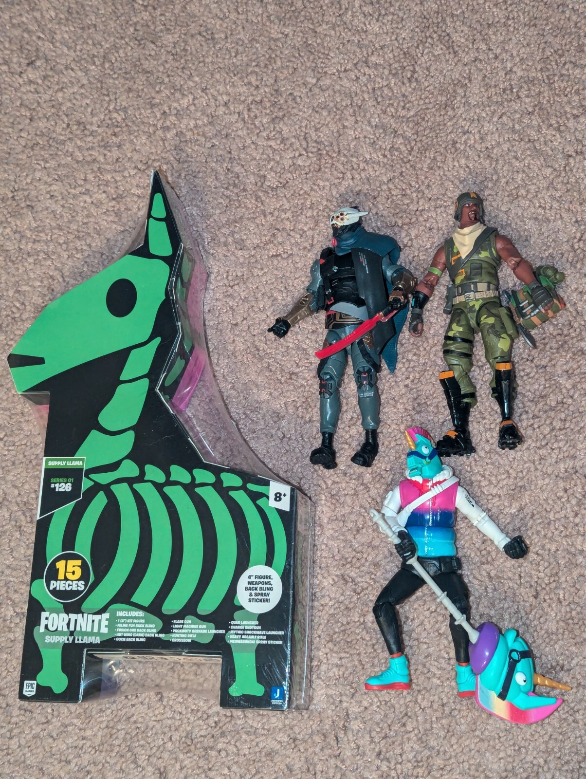 Fortnite Trooper/Spitfire, Kondor, Llambro, & Supply Llama/Kit ACTION ...