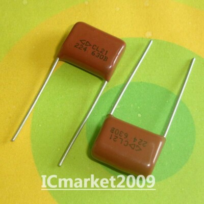20 PCS CBB 224/630V 15MM 220nF 0.22uF 224K 224J 630V Metallized Film ...