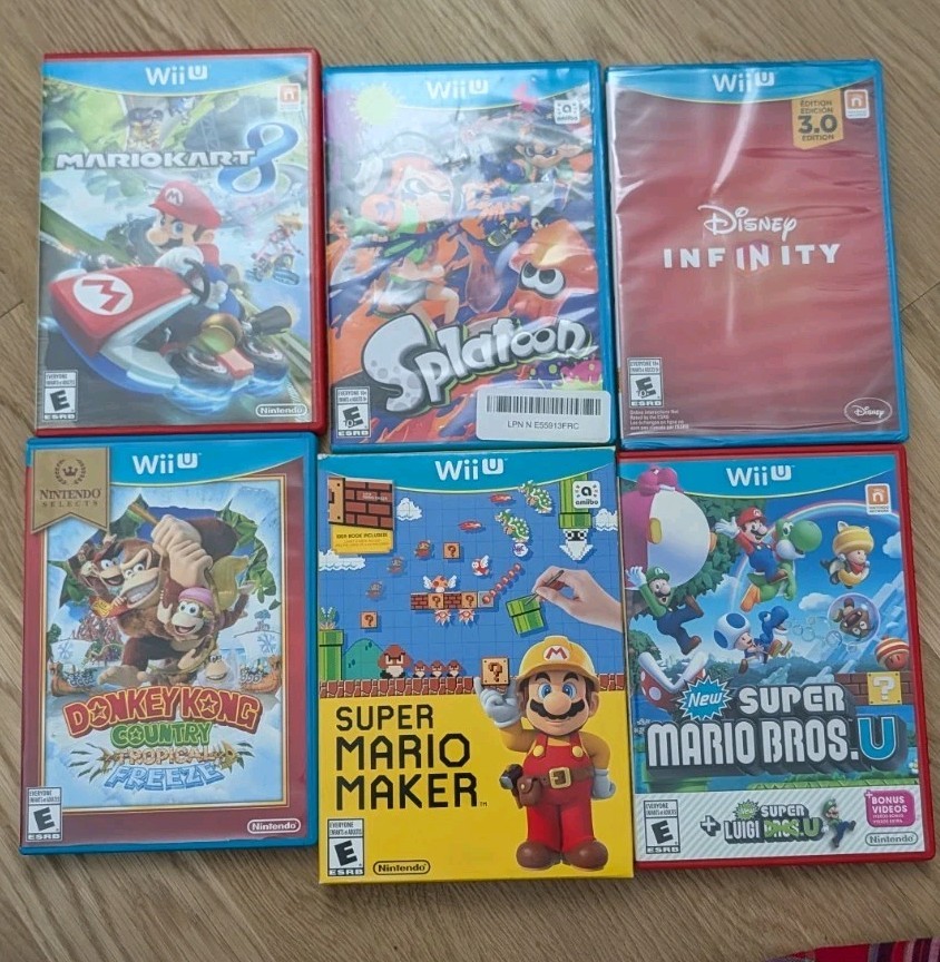 Nintendo Wii U Mario Kart 8 Deluxe 32GB Handheld System - Black + Games ...