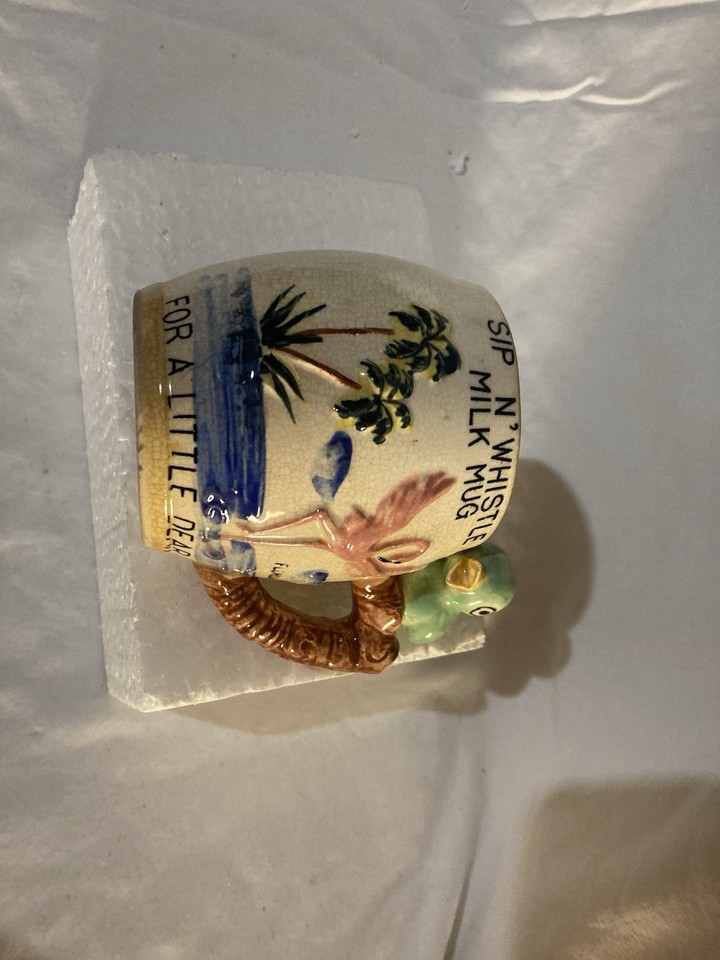 Pretty Whistle Mug Ceramic Cup with Handle Hand Painted With Messege | eBay