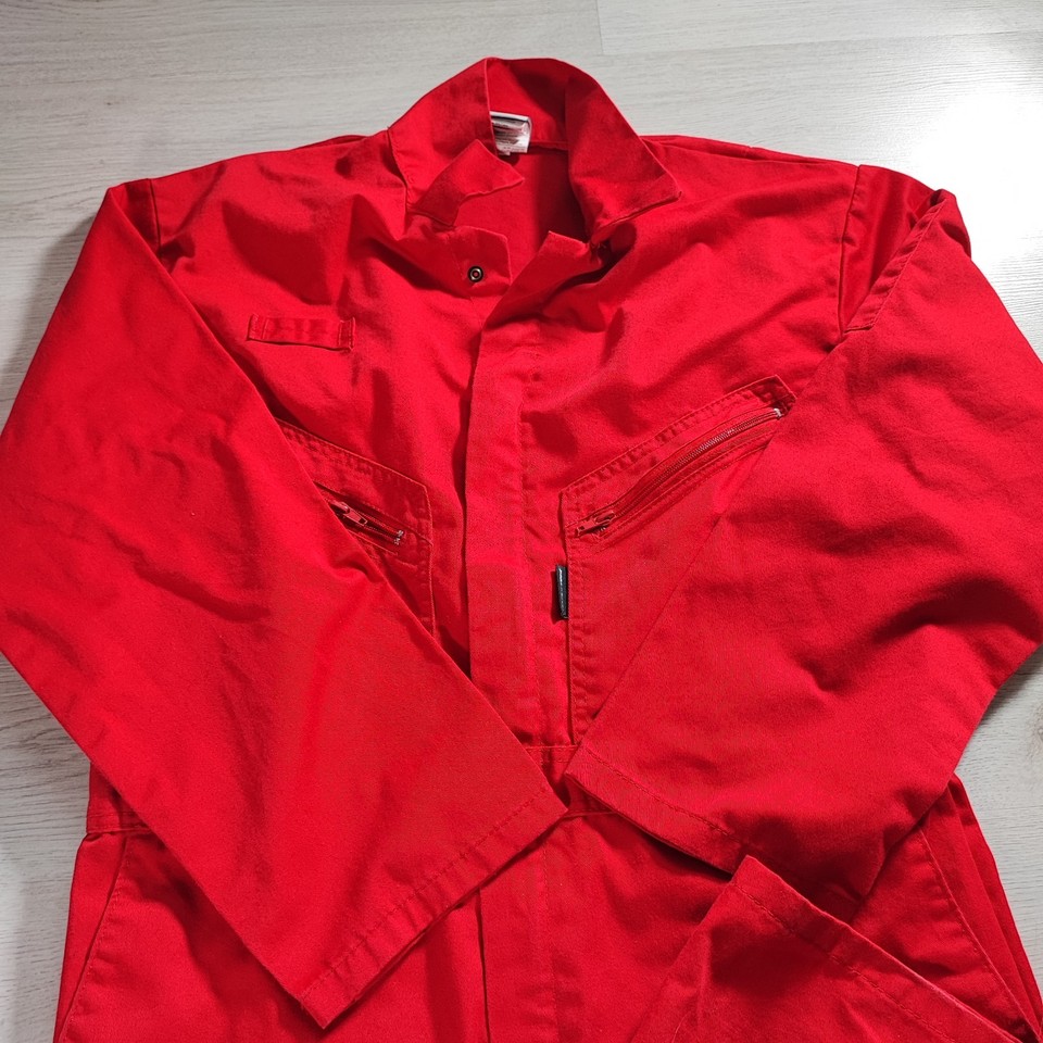 Portwrat Red Boiler Suit Overalls Size Large Reg | eBay UK