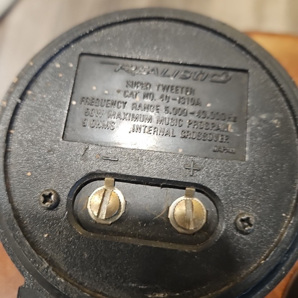 2 Realistic super tweeters home or car 40-1310 EPS24435B 8 Ohm 5000 ...