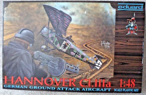 WW I German HANNOVER Cl.IIIa, 1:48 - Plastic Model Kit by Eduard, New ...