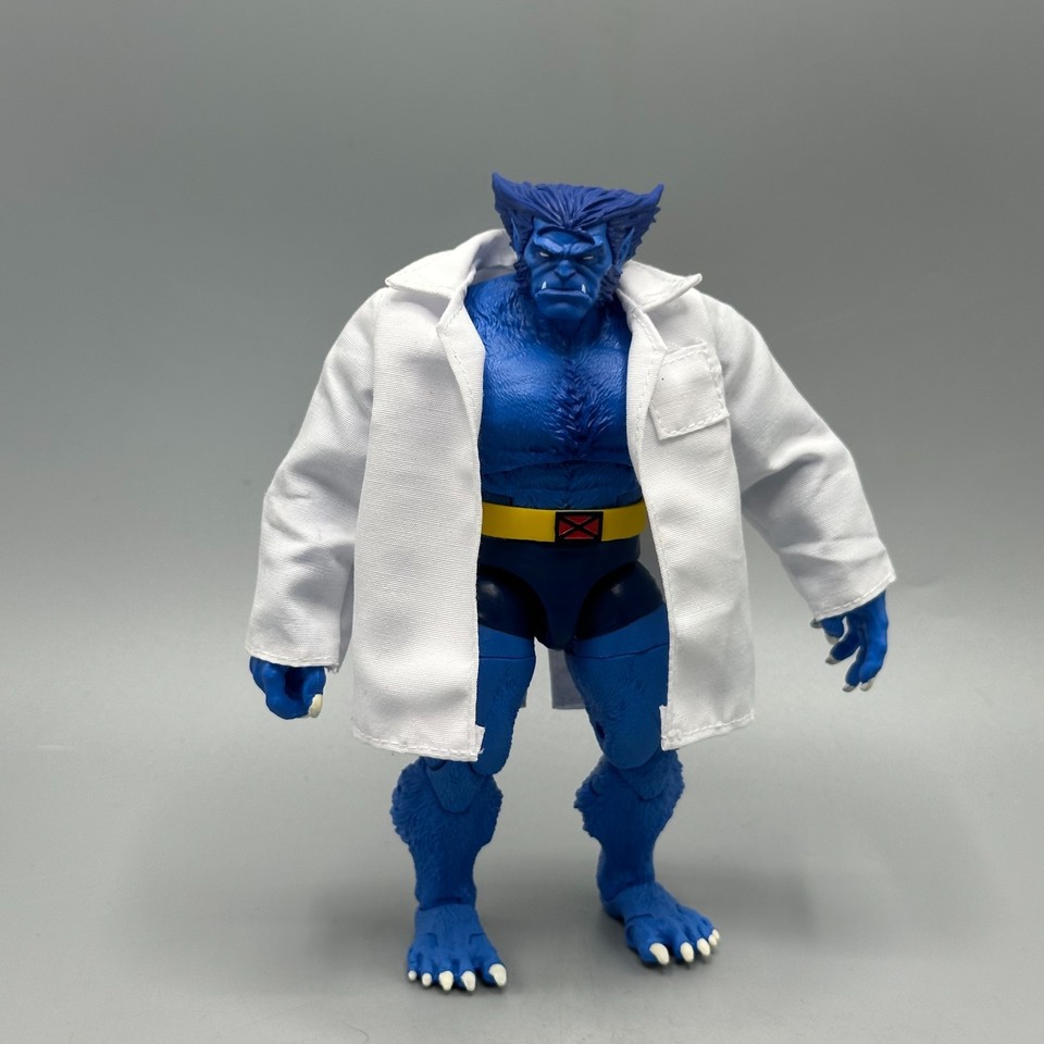 Marvel Legends Blue Beast 6" Figure Uncanny X-Men Retro Lab Coat Fan ...