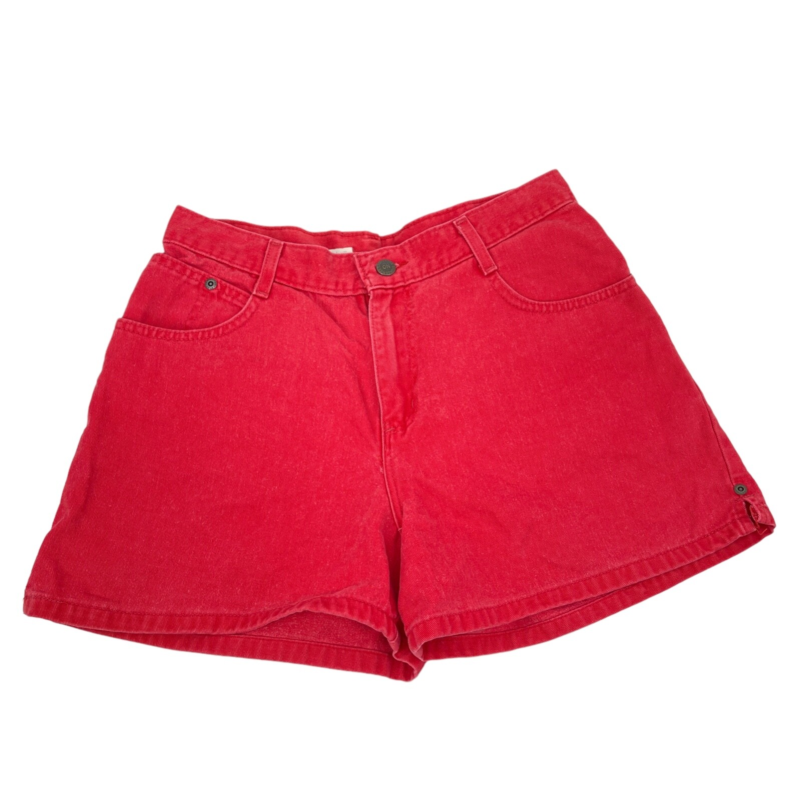 NO BOUNDARIES Vintage Jean Shorts Red Denim High Rise… - Gem