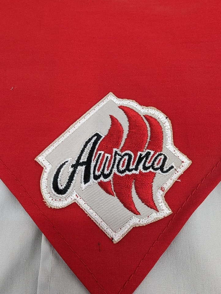 Vintage Original Awana Clubs Blue Uniform Shirt Size S With Red Bandana ...