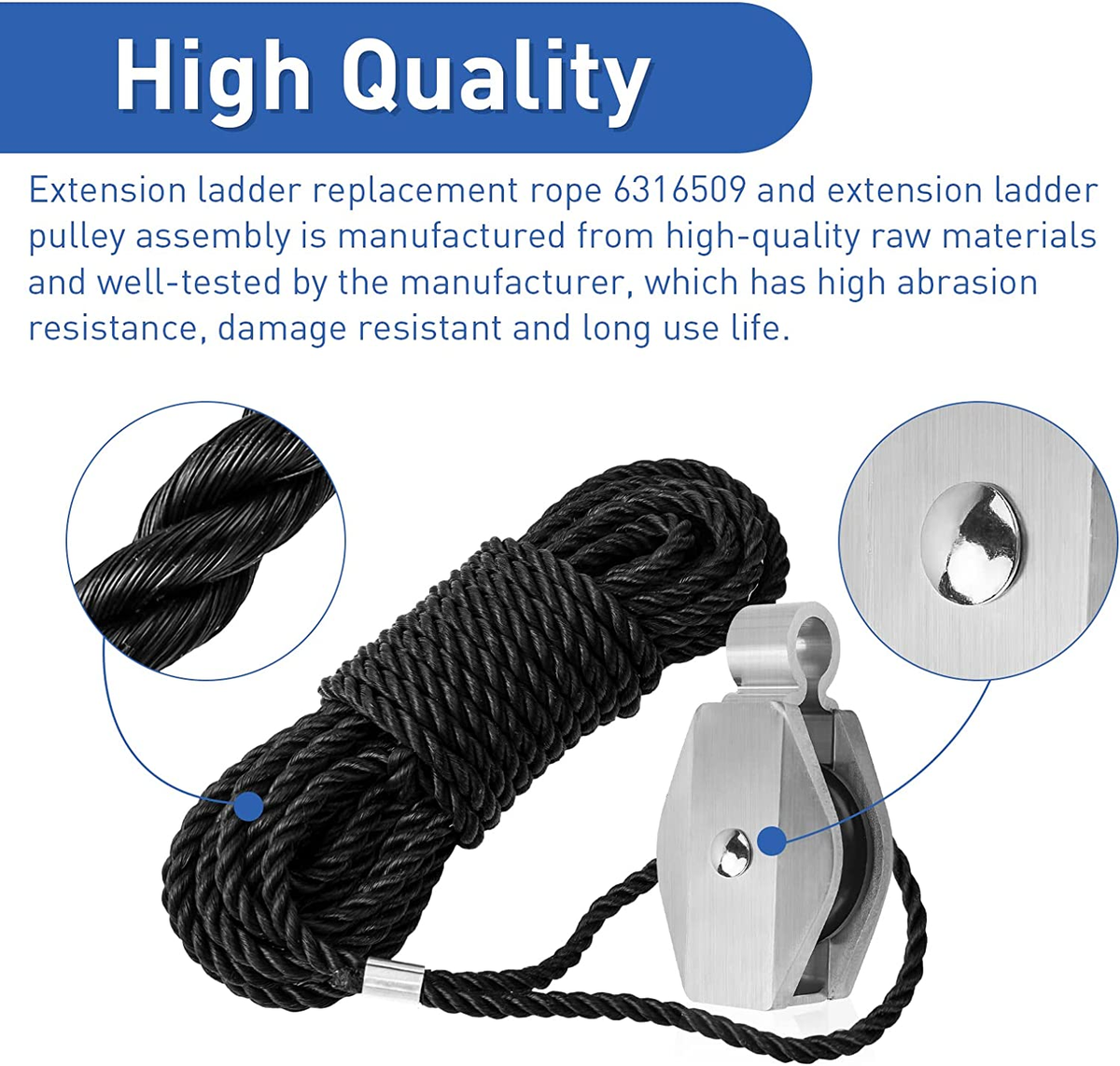 Ladder Rope Pulley System