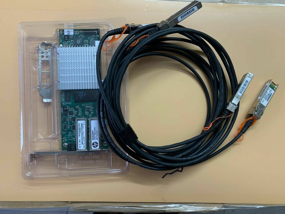HP NC523SFP NC552SFP OCE11102 Dual Port Ethernet 10GbE SFP+ PCI-E NIC ...