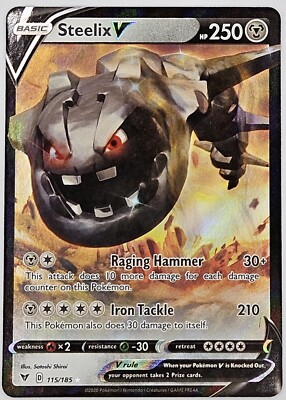 Steelix V 115/185 - Vivid Voltage - Holo Ultra Rare - Pokémon TCG | eBay