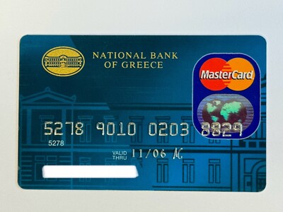 National Bank of Greece MasterCard Credit Card ️Expired in 2006 ...