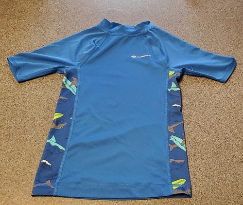 Arizona Jean Co Boy's Blue Rash Guard Swim Top Medium XXS/XS Loose Fit ...