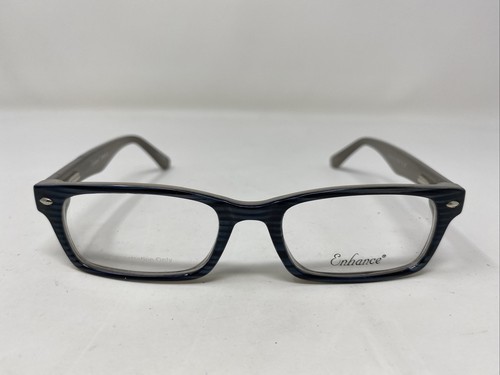 Enhance Eyeglasses Frame 3928 DEEP BLUE 45-16-130 Blue/Gray Full Rim ...