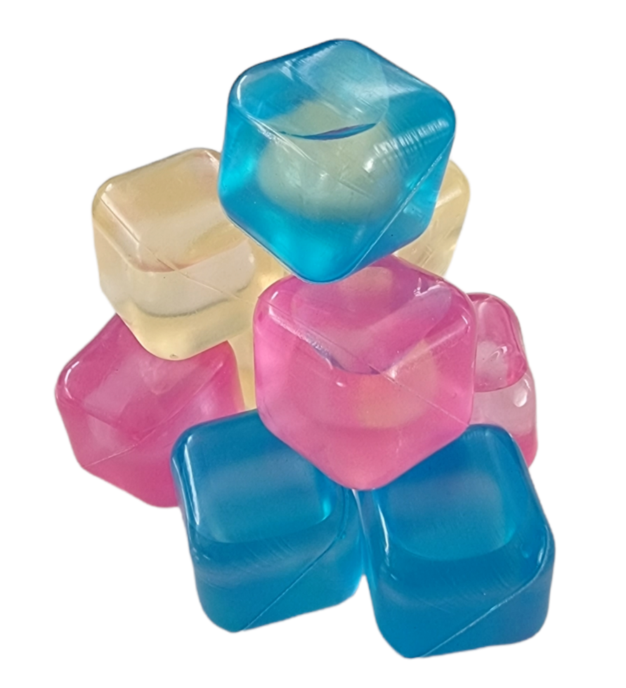 Reusable Plastic Ice Cubes 15 Piece Set Freezable Fruit Shape Reusable