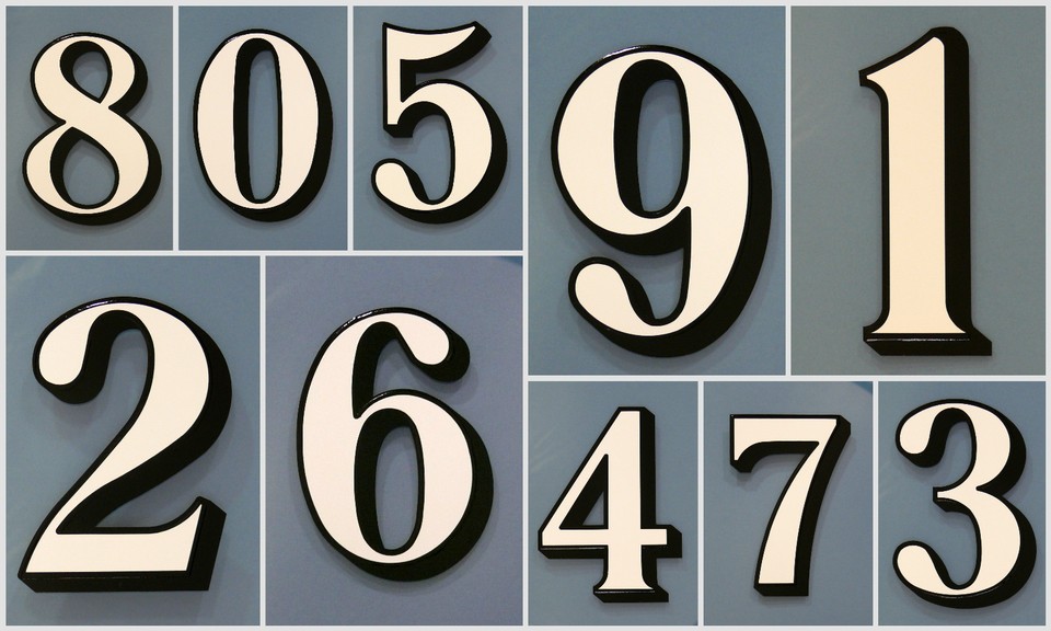 Gold Leaf Fanlight / Transom House Numbers for Victorian Front Door ...