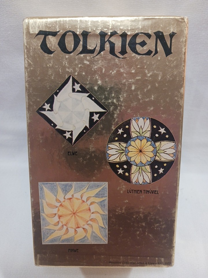 The Lord of the Rings + Hobbit Gold Foil Box Set JRR Tolkien PB ...