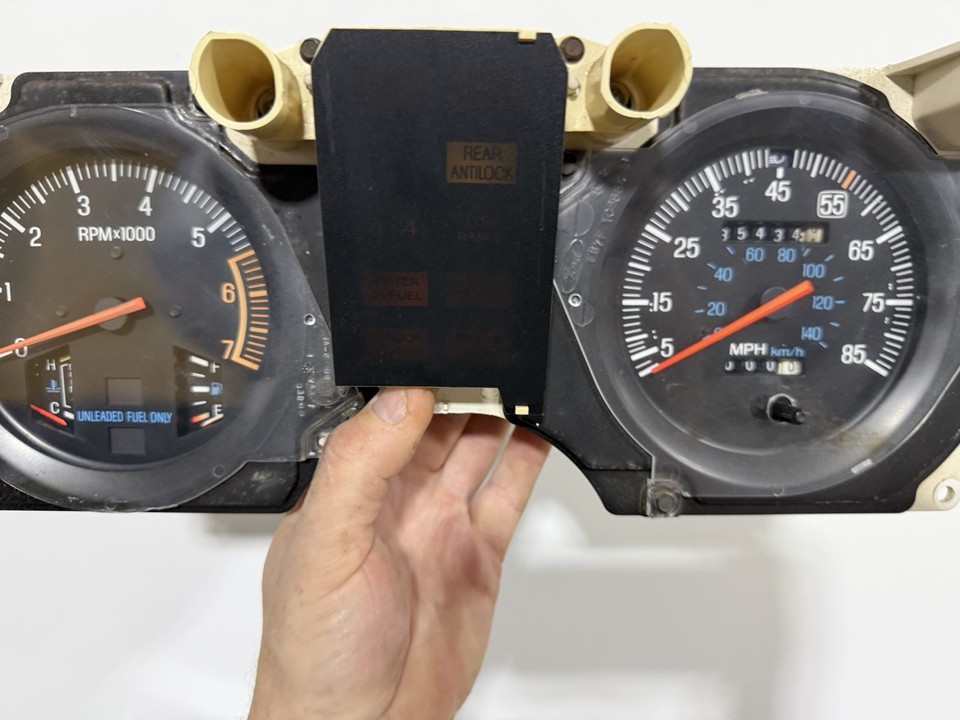 86-88 FORD RANGER BRONCO II DASH SPEEDOMETER TACHOMETER INSTRUMENT ...
