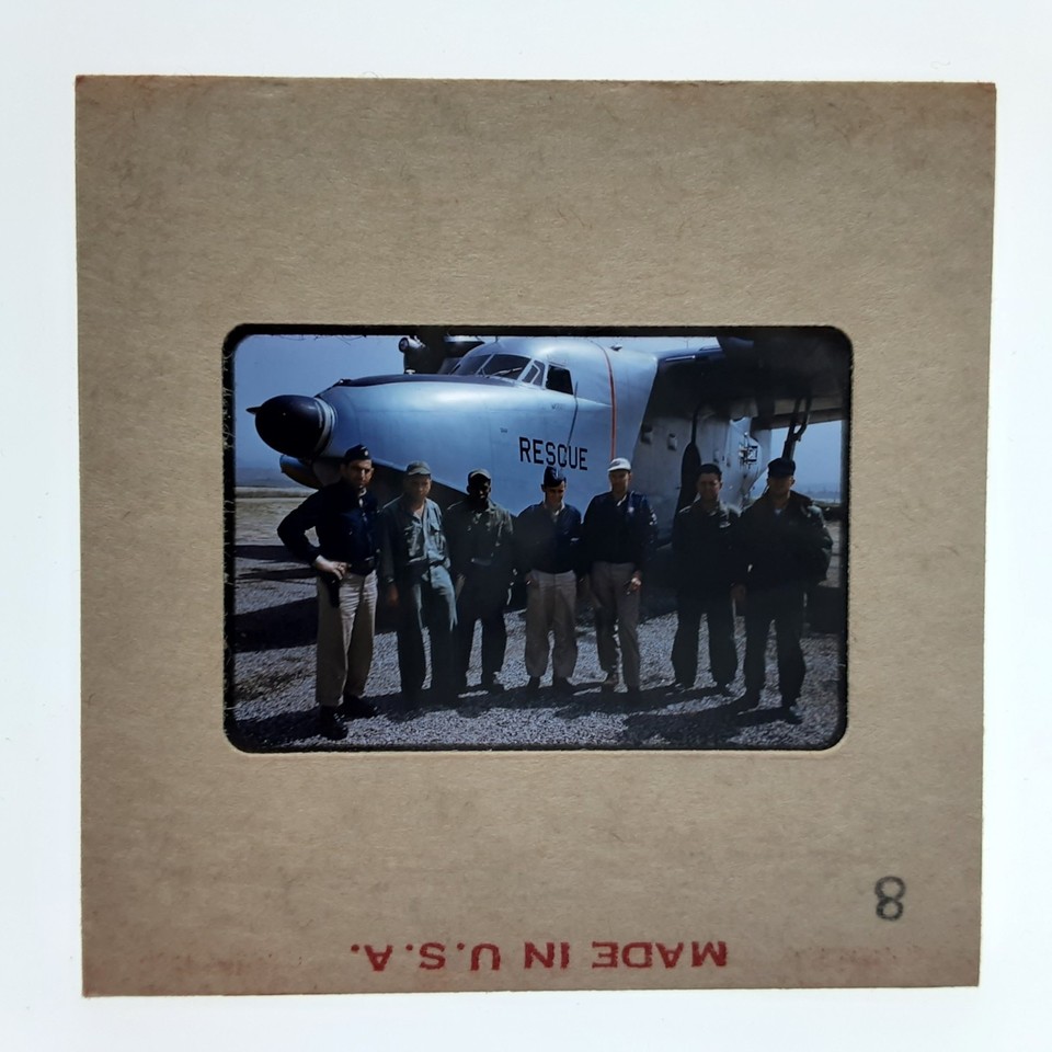 USAF Flight Crew Poses by Grumman HU-16 Albatross, ARS, Japan: 1950's ...