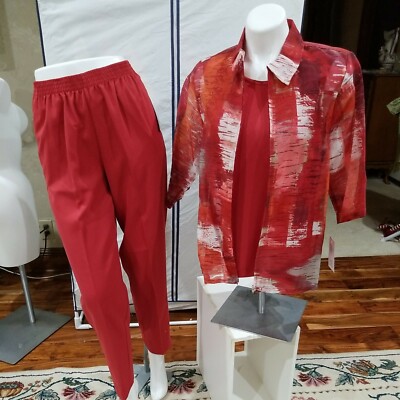 NWT Bonworth 3 Piece Brick Pant Set XS Petite Free Shipping!!! | eBay