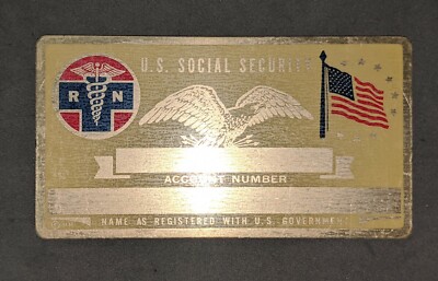 Engraving - Metal Social Security Card