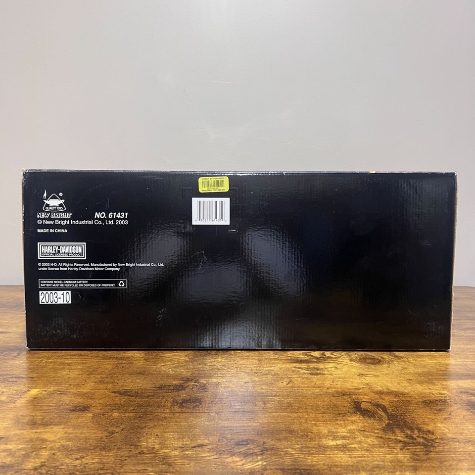 New Bright1/6 Harley Davidson Fat Boy Radio Control RC 9.6V Motorcycle ...