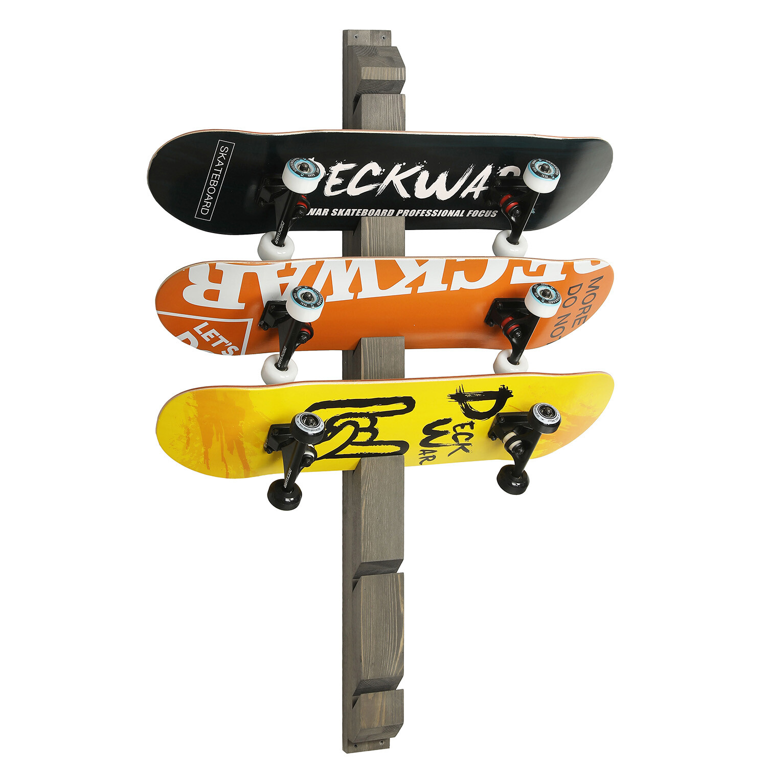 Wall Mounted Skateboard Storage Rack, Longboard Display Organizer Holds ...