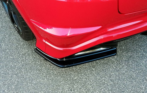 Rear Side Diffusers Maxton Design Gloss Black ABS For Honda Civic VIII ...