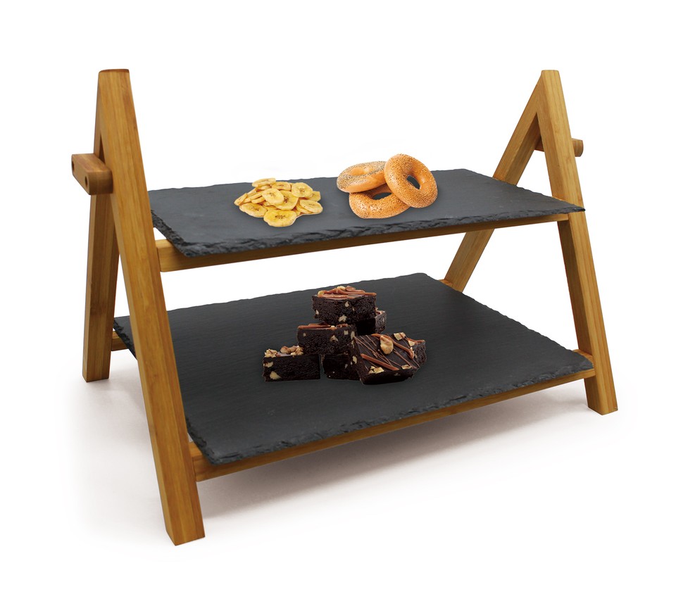 Cake Stand 2 Tier Tapas Dishes Wedding Tiered Serving Display Stand ...