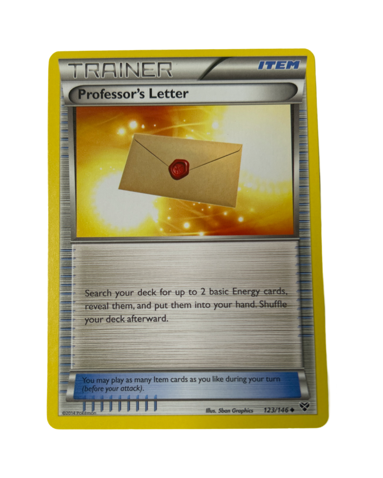 Pokemon TCG Professor's Letter 123/146 XY Base Set MINT | eBay