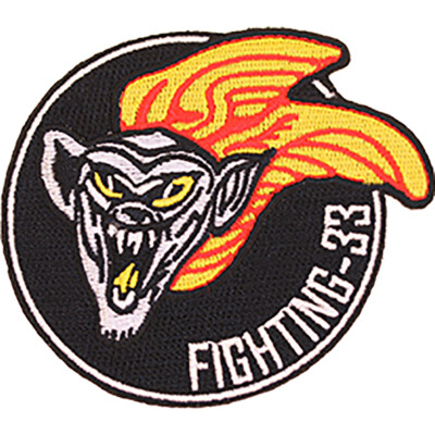 NAVY FIGHTING-33 Embroidered Shoulder Patch 3-3/8" (0041) | eBay