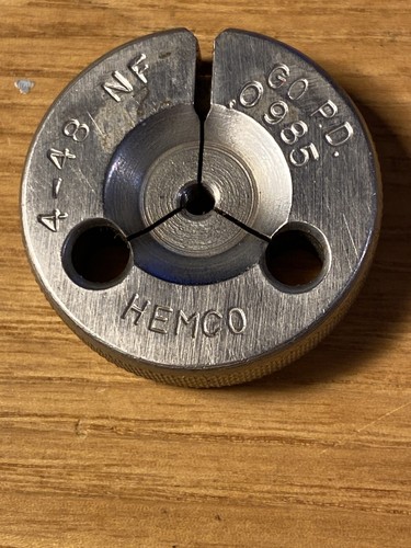 HEMCO 4-48 PD.0985 GO THREAD RING GAGE | eBay