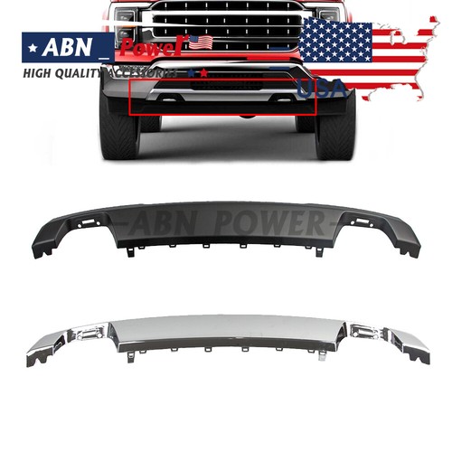 Front Bumper Lower Molding Trim Valance Matte Black/White For 2021-23 ...