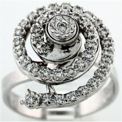 Motion Ring 14k Gold and Diamonds Swirling - FL866 | eBay