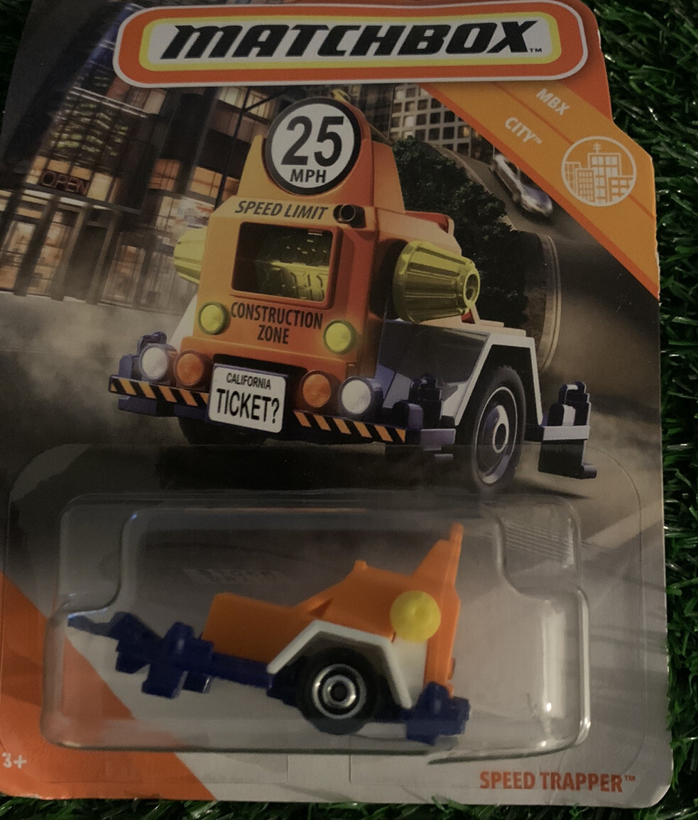 2020 Matchbox Speed Trapper 62/100 MBX City Orange White Blue Yellow ...