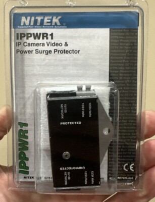 Nitek IPPWR1 IP Camera Surge Protector with Separate 12-24V Protection ...