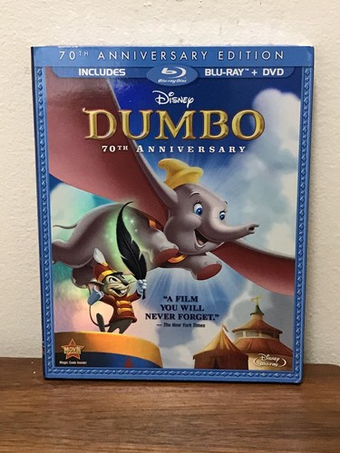Disney Dumbo 70th Anniversary Edition 2 Disc Blu-ray DVD 1941 New ...