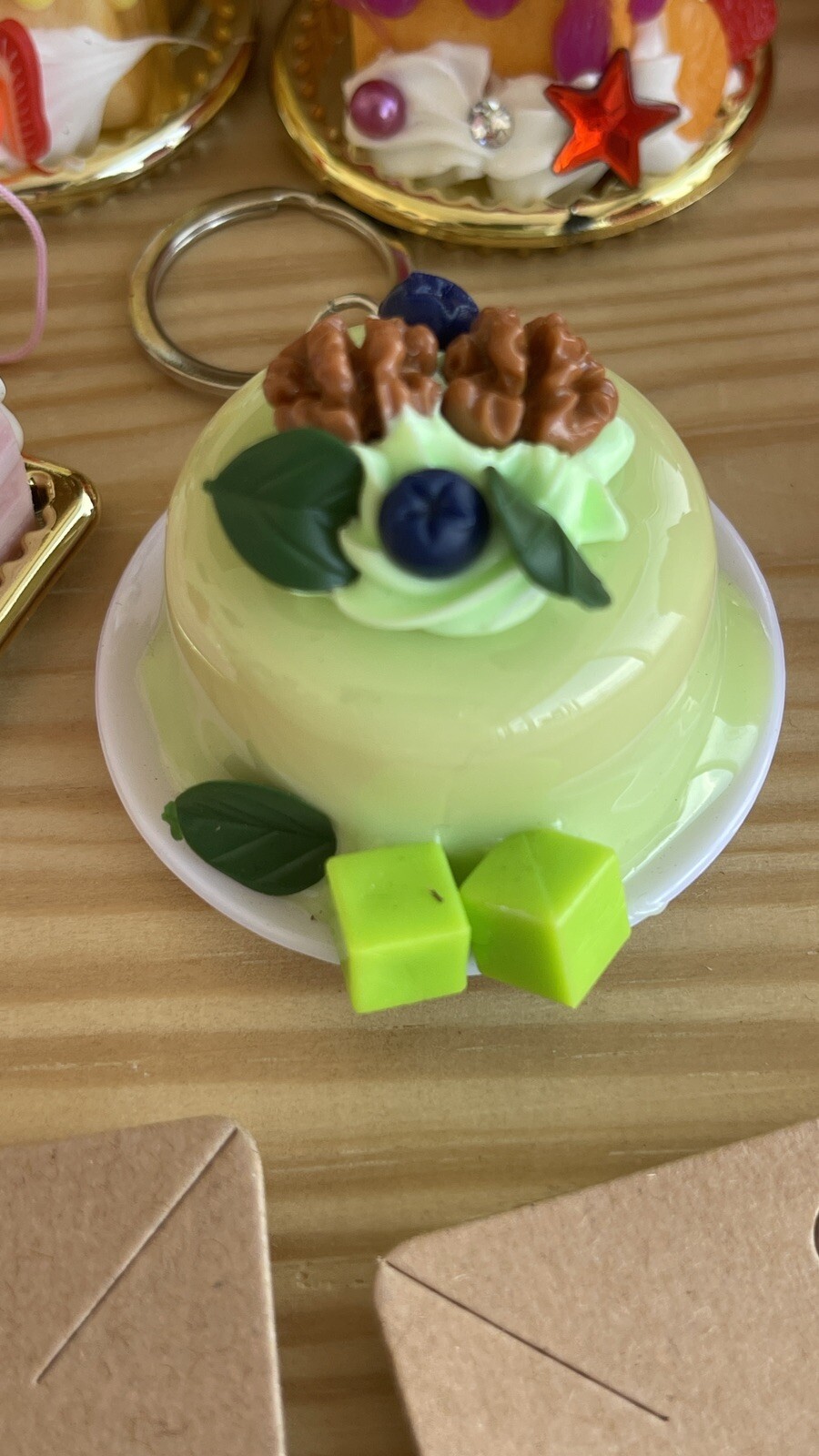 Cute Cake Miniature Ice Cream Sundae Smoothie Keychain Bag Charm US ...