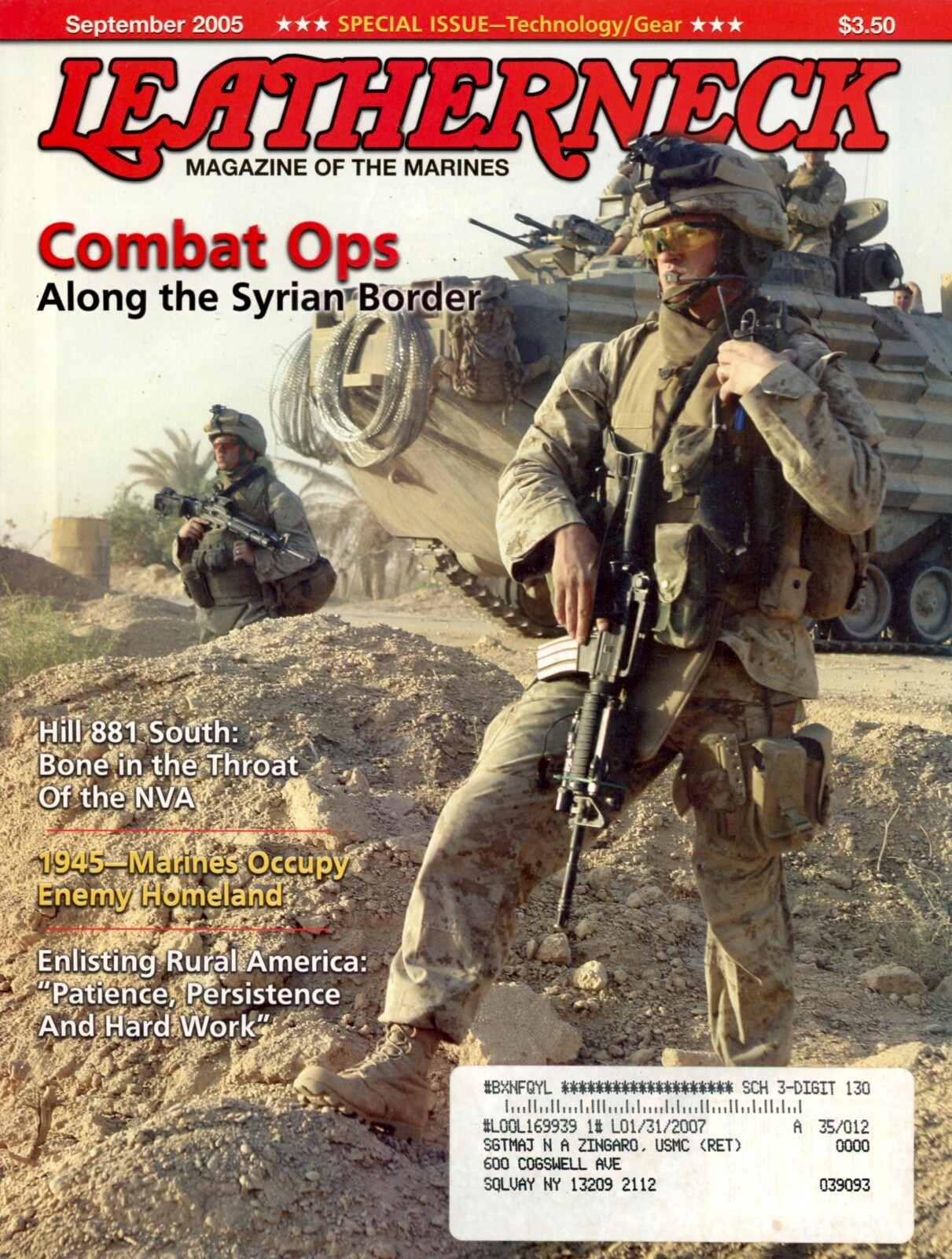 Leatherneck Magazine, The Magazine of The Marines, September, 2005 | eBay