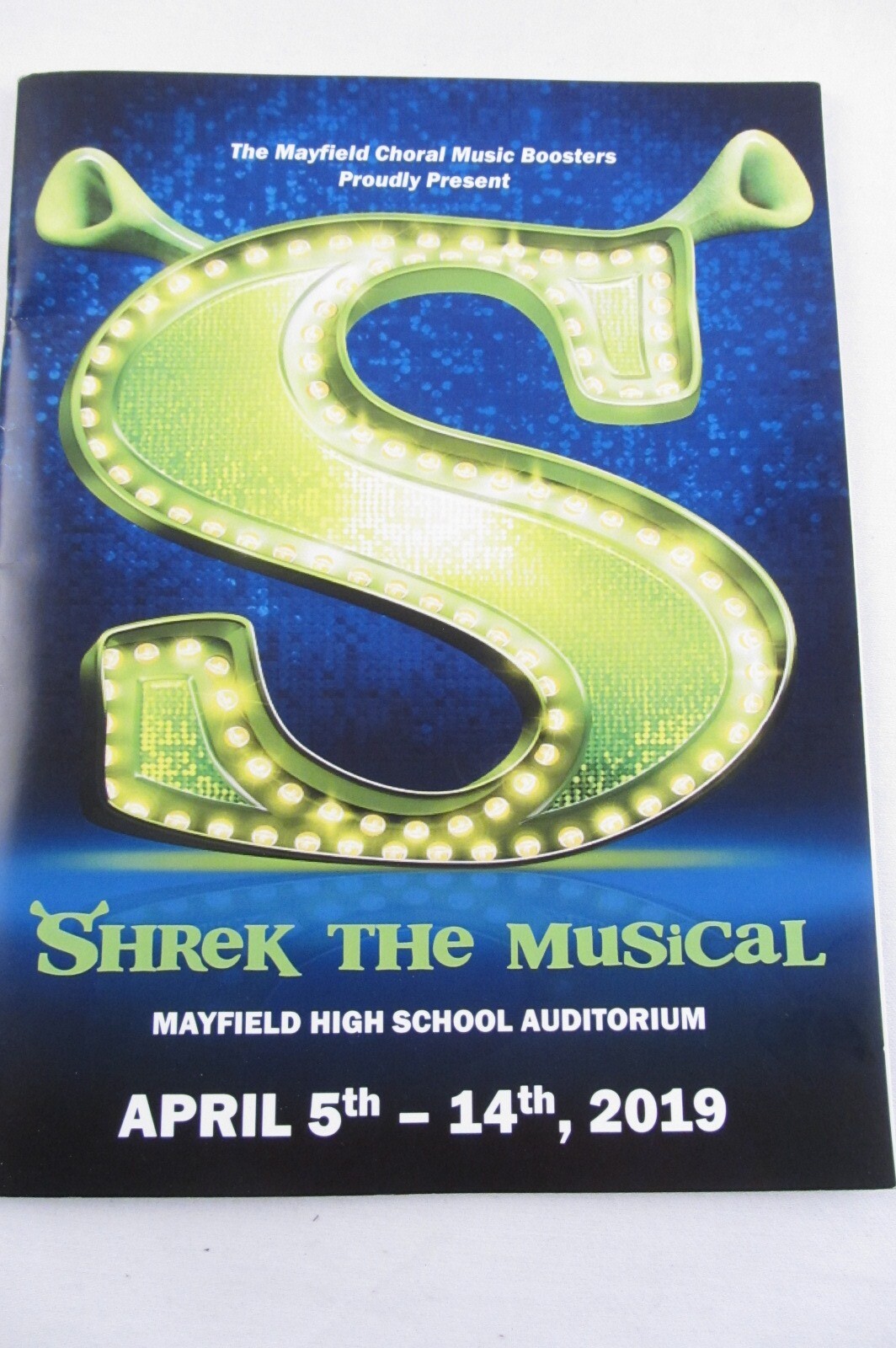 Program SHREK THE MUSICAL Mayfield HS Ohio 2019, Larry Braun Brianna ...