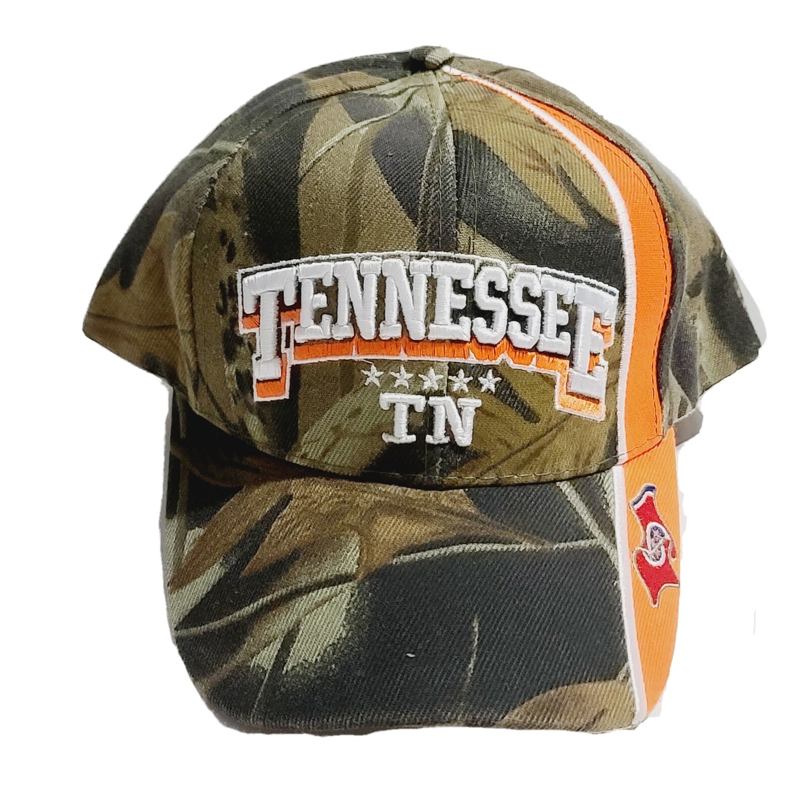 TENNESSEE TN Camouflage Camo Orange Flag Adjustable Mens Hat Baseball ...