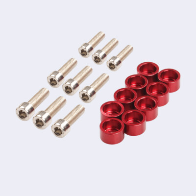 9pcs 8mm Aluminum Spacer Decorative Cup Spacer Set Anodised Aluminium ...